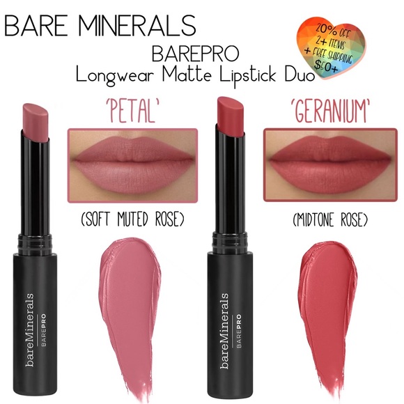 bareMinerals | Makeup | Bare Minerals Bare Pro Longwear Matte Lipstick ...